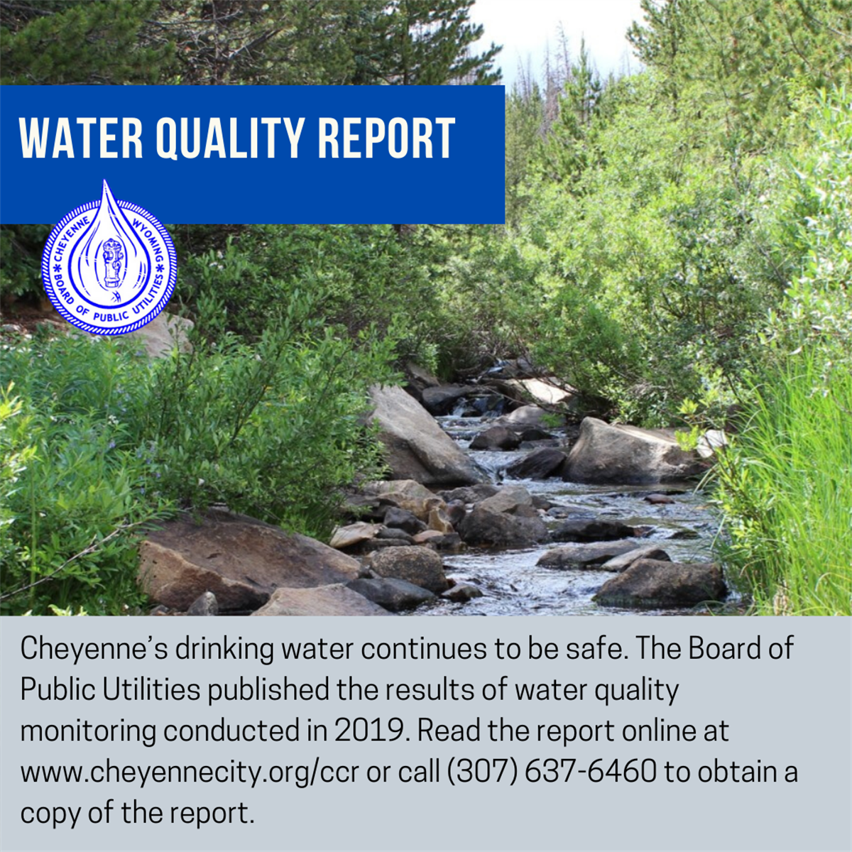 Water Quality Report – City of Cheyenne BOPU